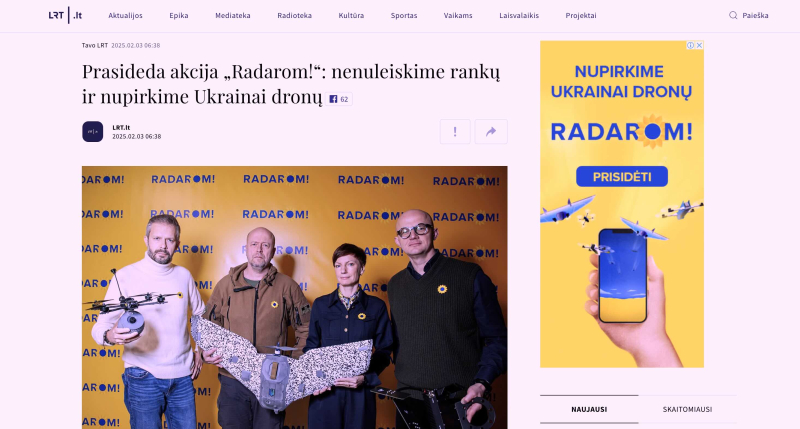 Pagaliau vėl startavo legendinė RADAROM – akcija artinanti mūsų pergalę ...